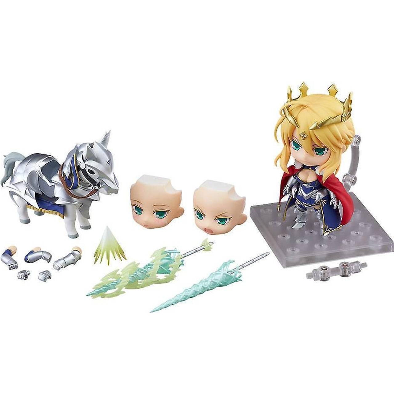Good Smile Fate/Grand Order Nendoroid Actionfigur Lancer/Altria Pendragon & Dun Stallion 10 cm ...