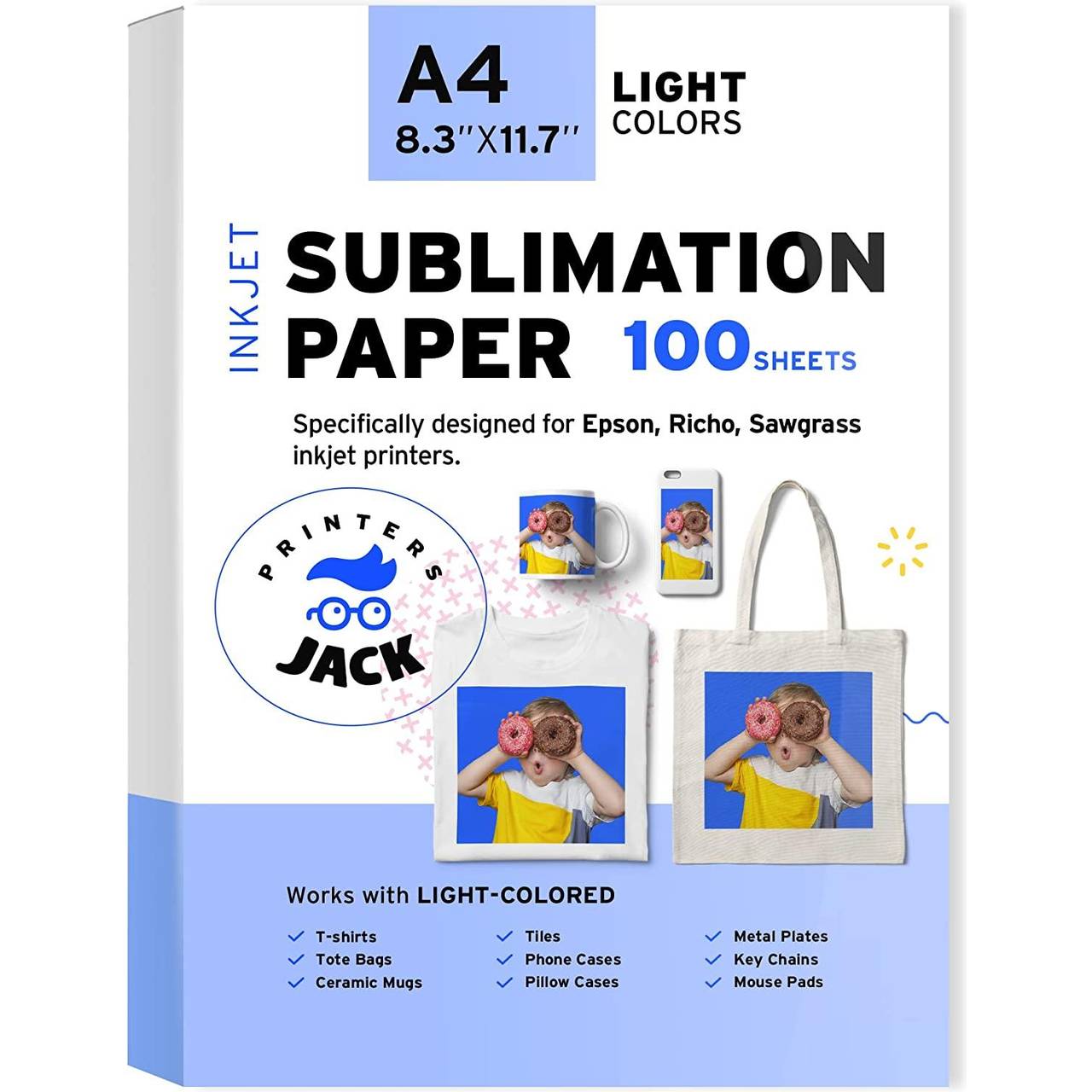 Sublimation Paper A4 105g 100pcs 100g/m² 100stk • Pris