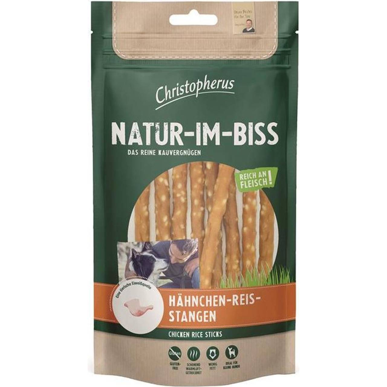 Christopherus Natur-Im-Biss Chicken Rice Sticks 70g 12 pk • Pris
