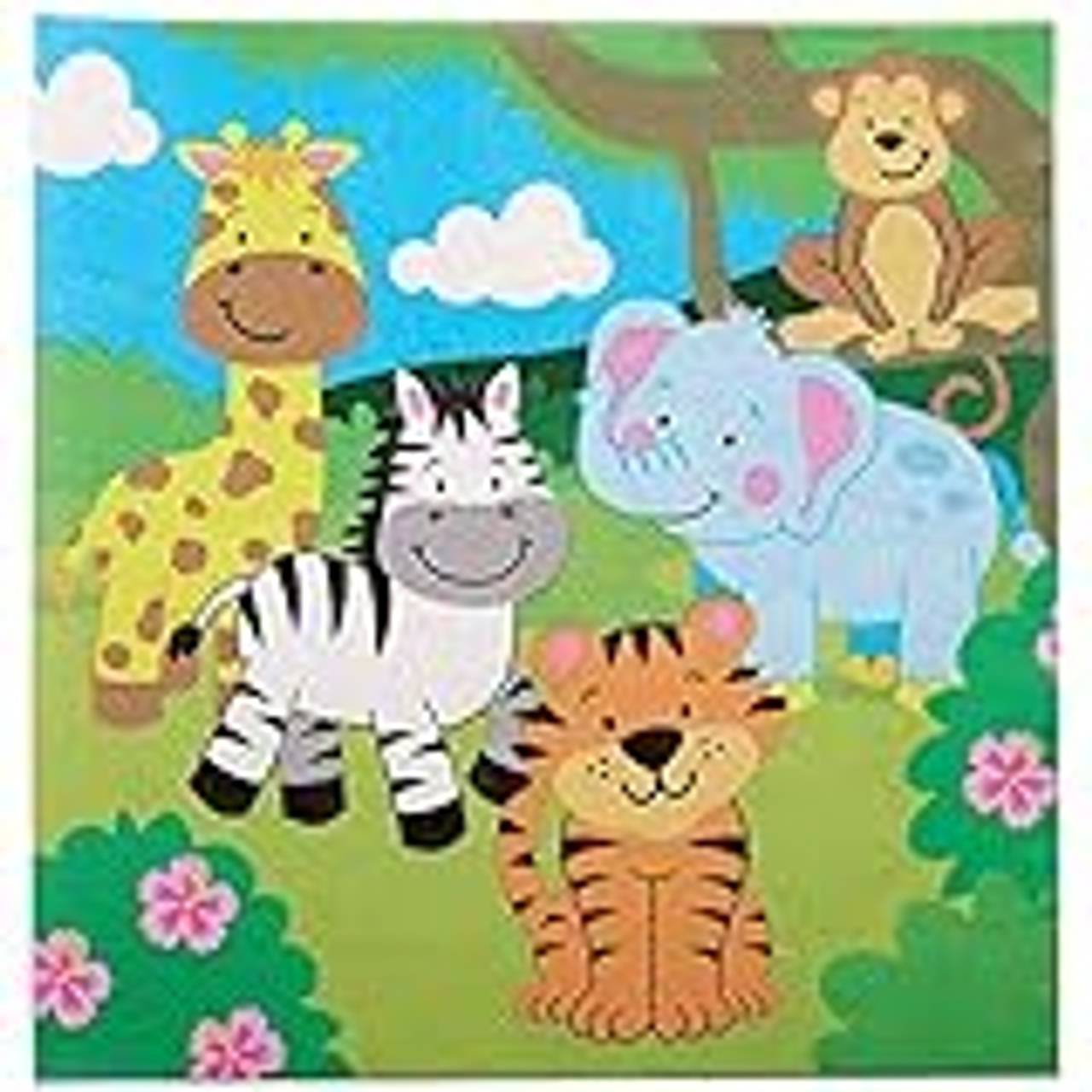 Baker Ross Baker Ross FX103 Jungle Chums festservetter – paket med 20 servetter ...