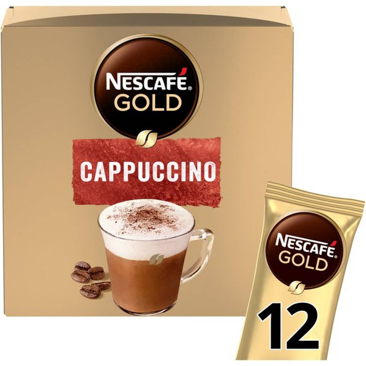 Nescafé Nescafe Gold Origins Nescafe Gold Cappuccino Sachets, 12 Per • Price