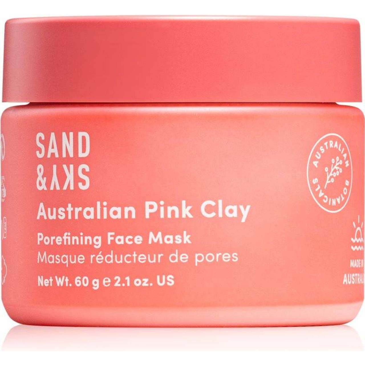 Sand And Sky Australian Pink Clay Porefining Face Mask 60g • Prix