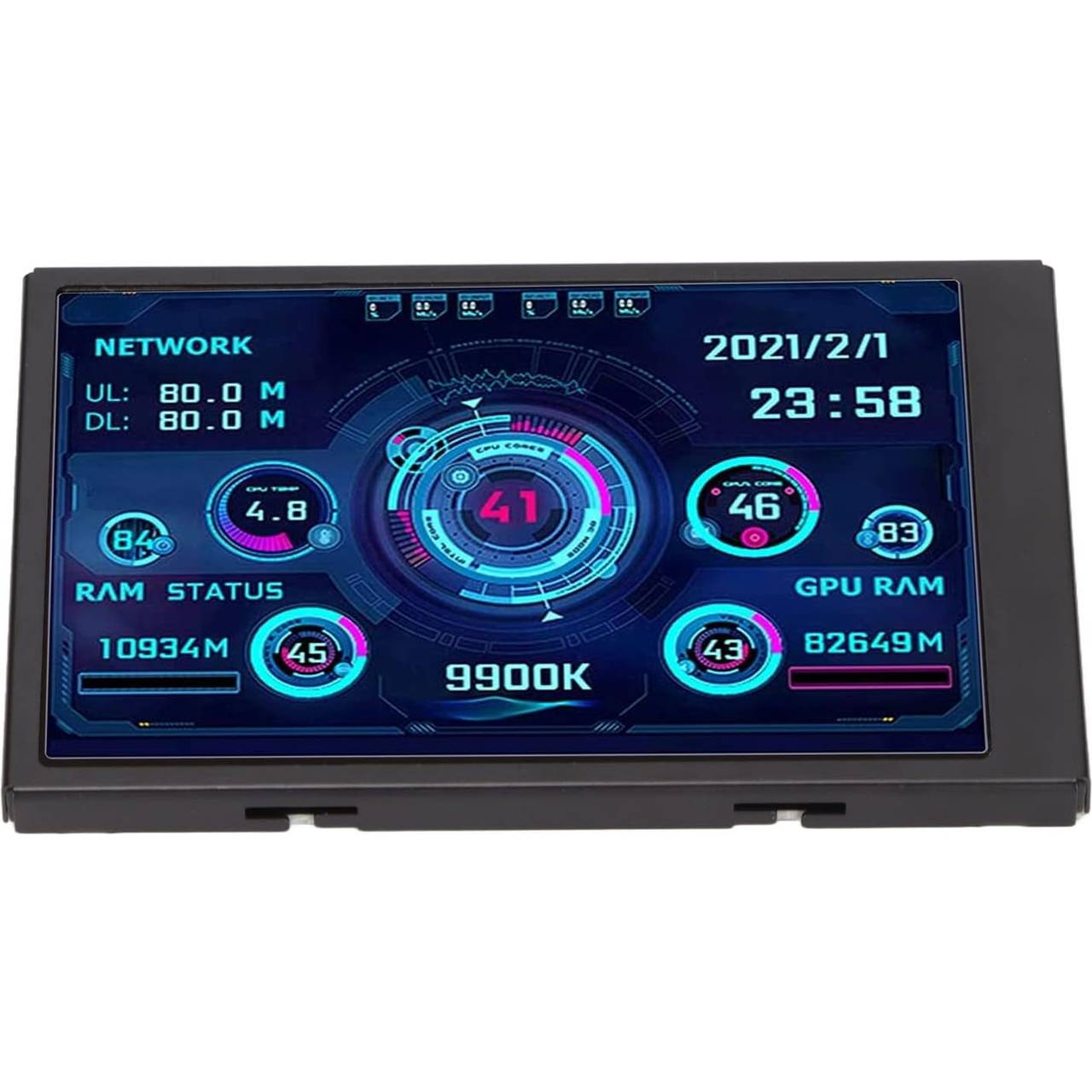 Asixxsix 3.5 Inch IPS USB Mini Monitor, AIDA64 PC CPU RAM Data Monitor ...