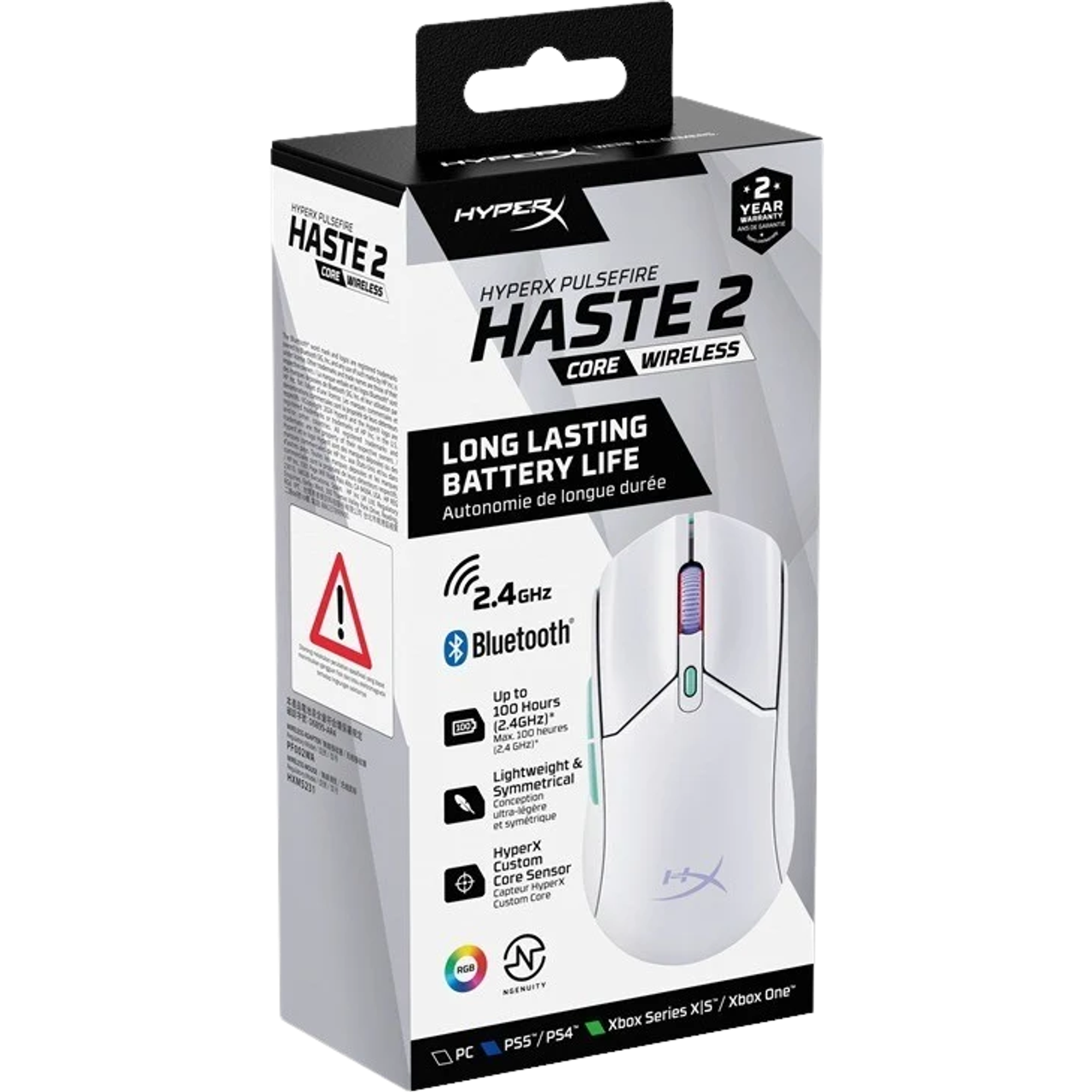 HyperX Pulsefire Haste 2 Core Wireless White • Price