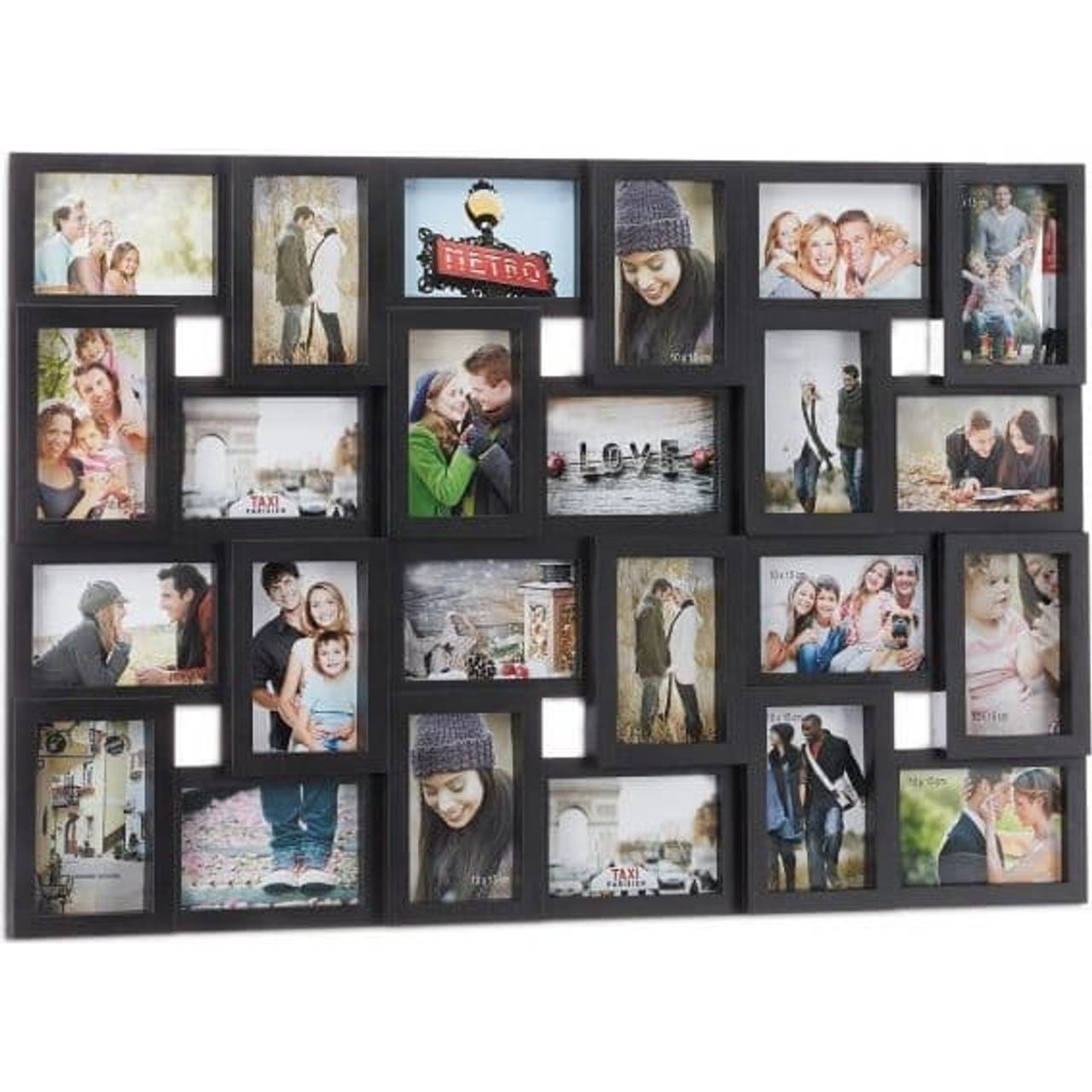 B2X Collage 24 Billeder Ramme 86x57cm • Se priser