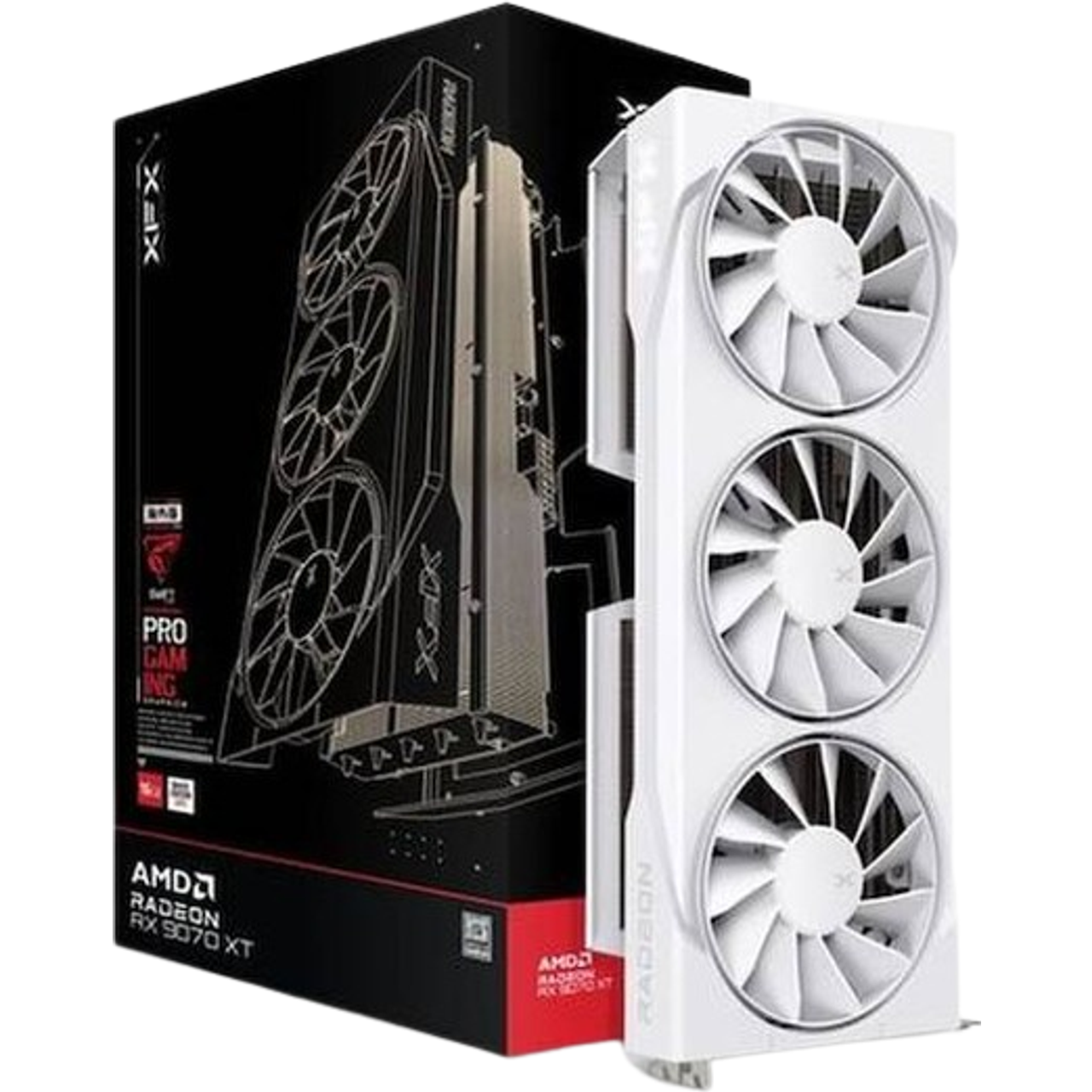 XFX Swift AMD Radeon RX 9070 XT Triple Fan Gaming • Pris