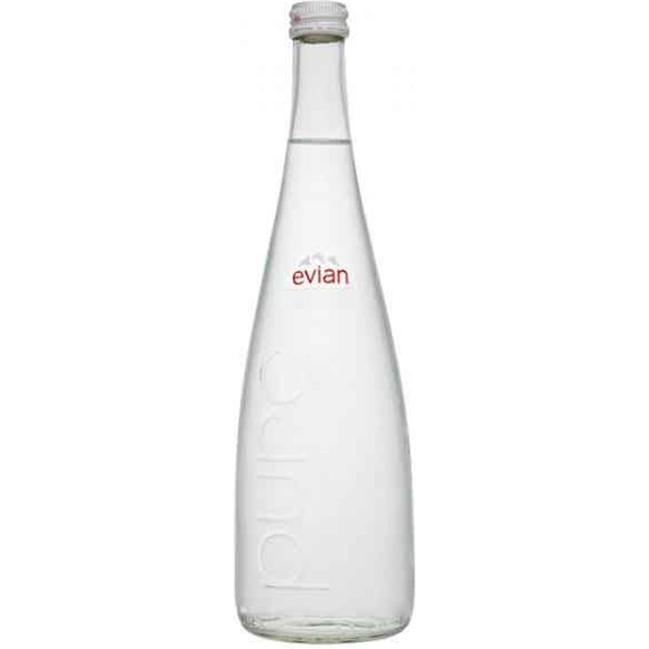 Evian Still Natural Mineral Water 12x 750ml Glass Bottle • Pris