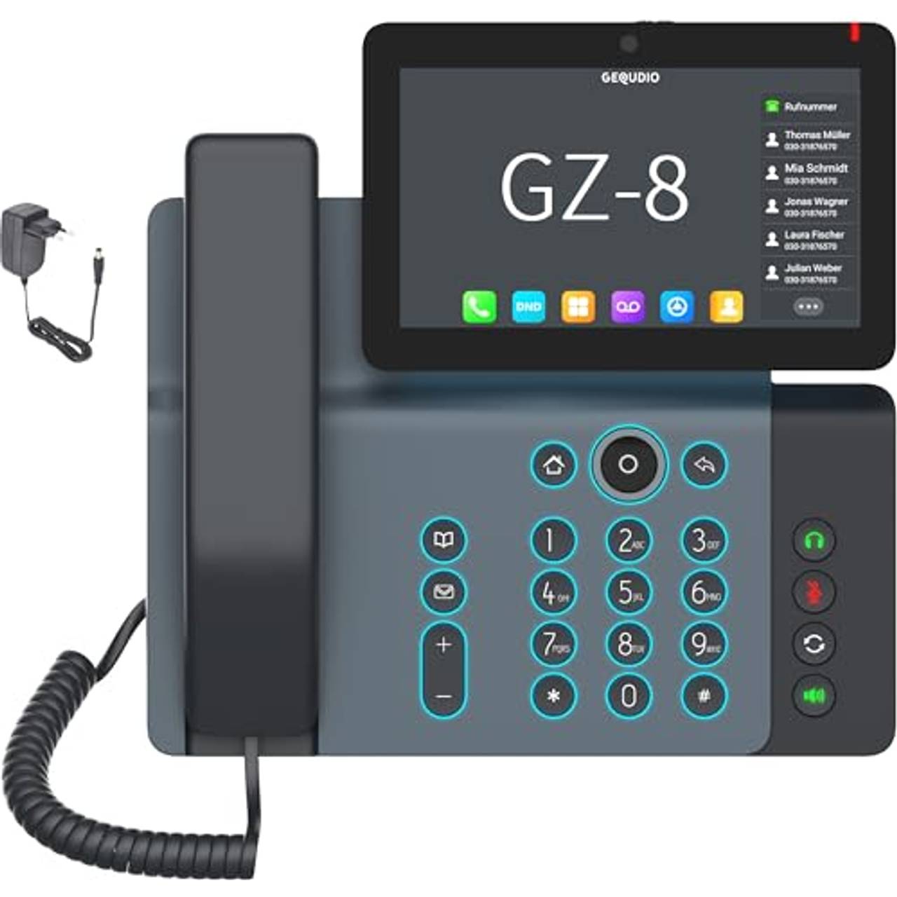 Gequdio High-End IP Telefon GZ-8 Med Strömförsörjningsenhet • Pris