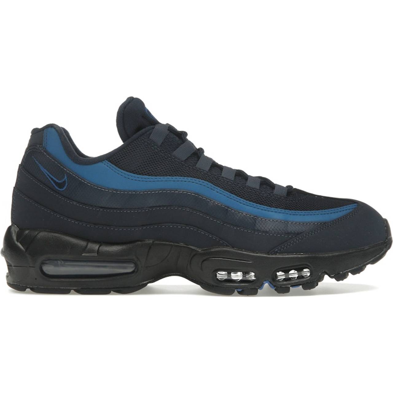 Nike Air Max 95 Men's - Black/Thunder Blue/Court Blue • Price