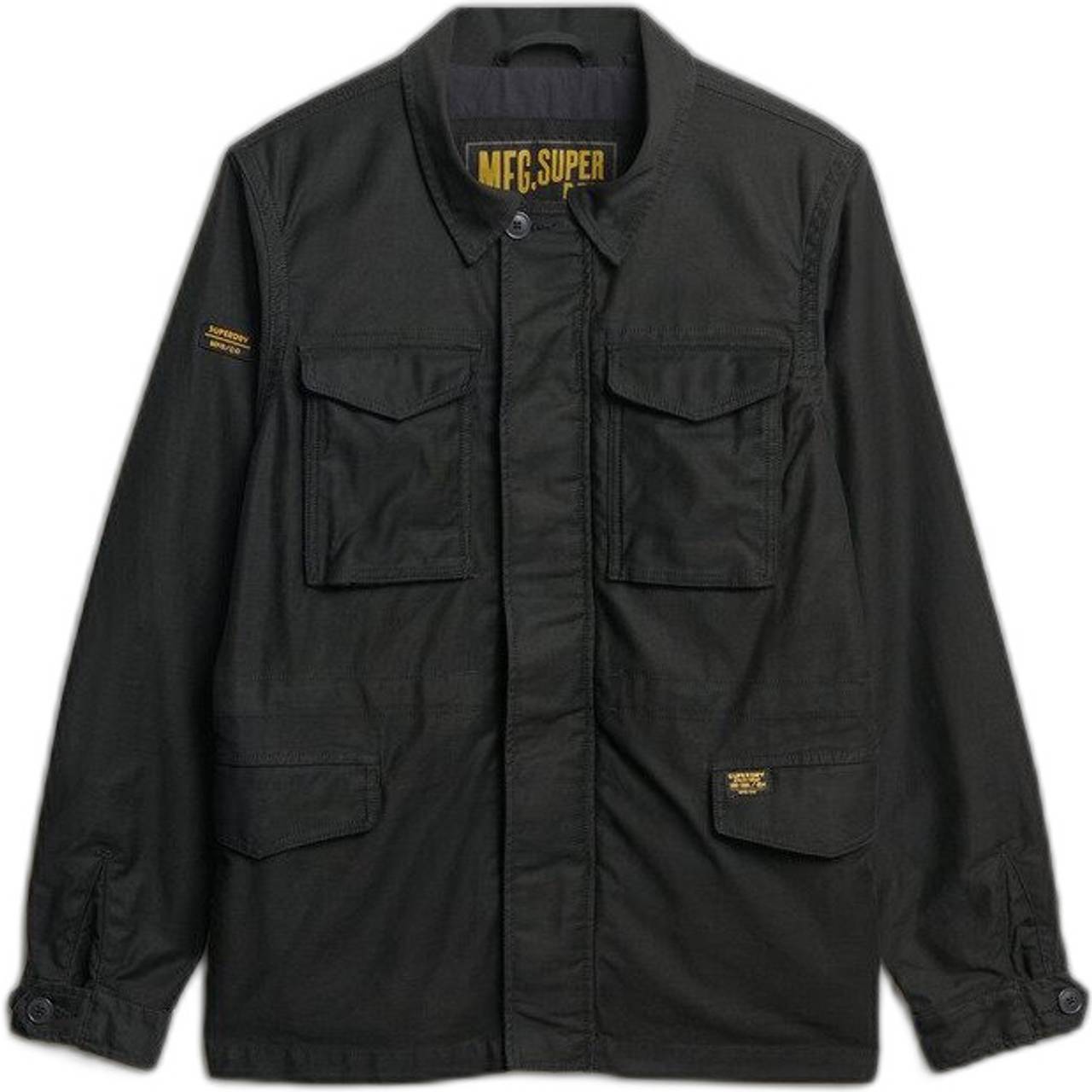 Superdry Jakke M65 Casual Bomuld - Sort • Priser