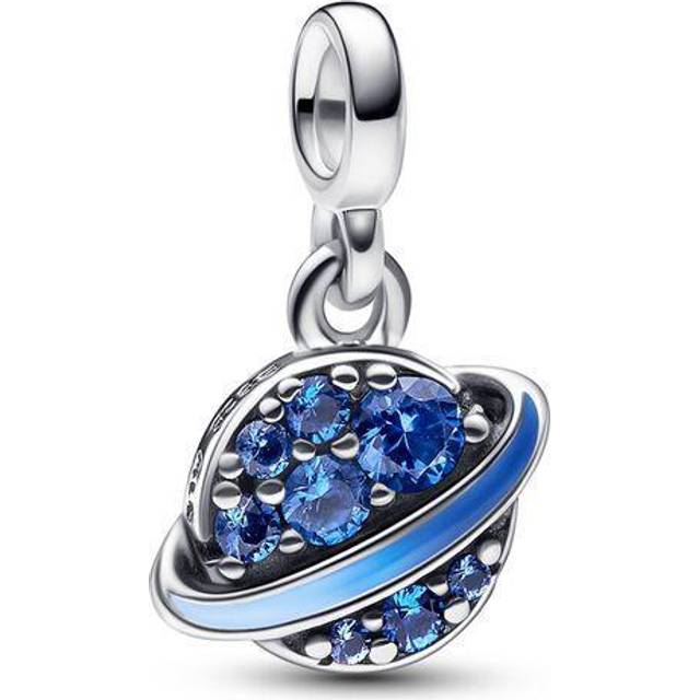 Pandora ME Gradient Planet Mini Dangle Charm Silver Blue