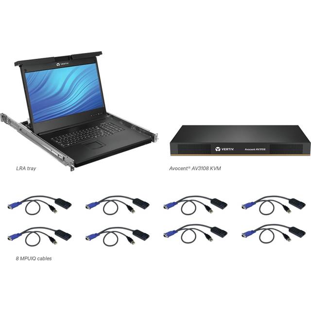 Vertiv Avocent Local Rack Access 1U Rackmount 8-Port KVM Console • Preis
