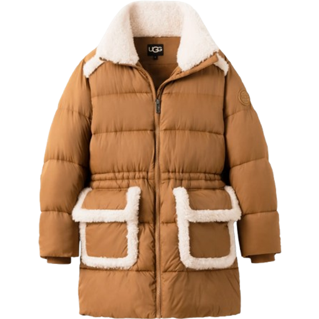 UGG Women s Amal Plushseam Puffer Coat Chestnut Price