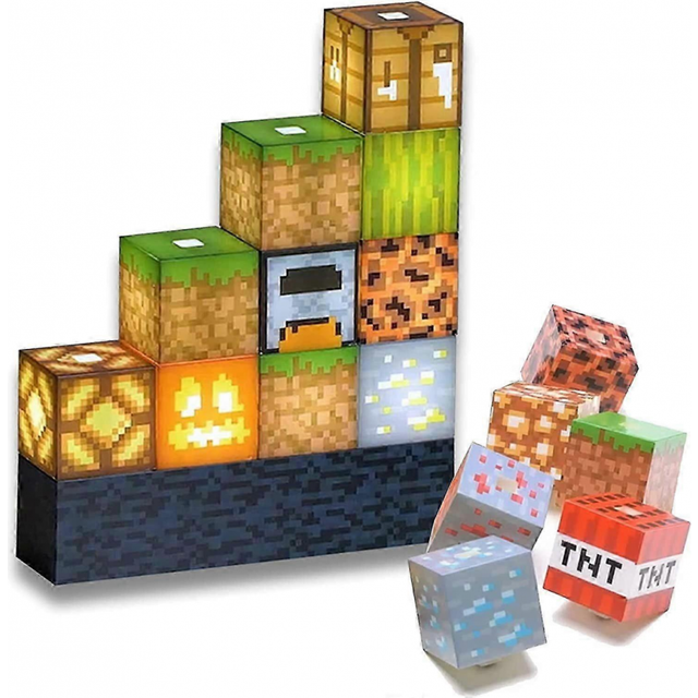 Minecraft Block Building Lamp 16 Rearrangeable • Prijs